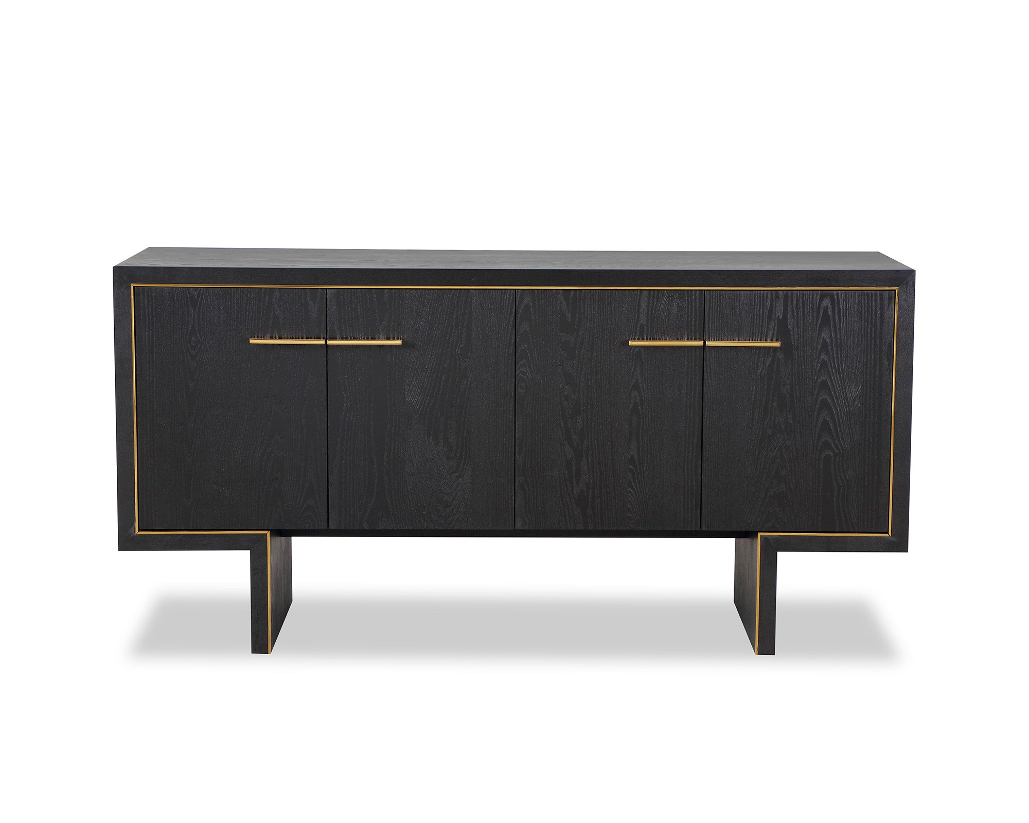 Tigur Sideboard - Black Ash Veneer/Polished Brass| Liang & Eimil