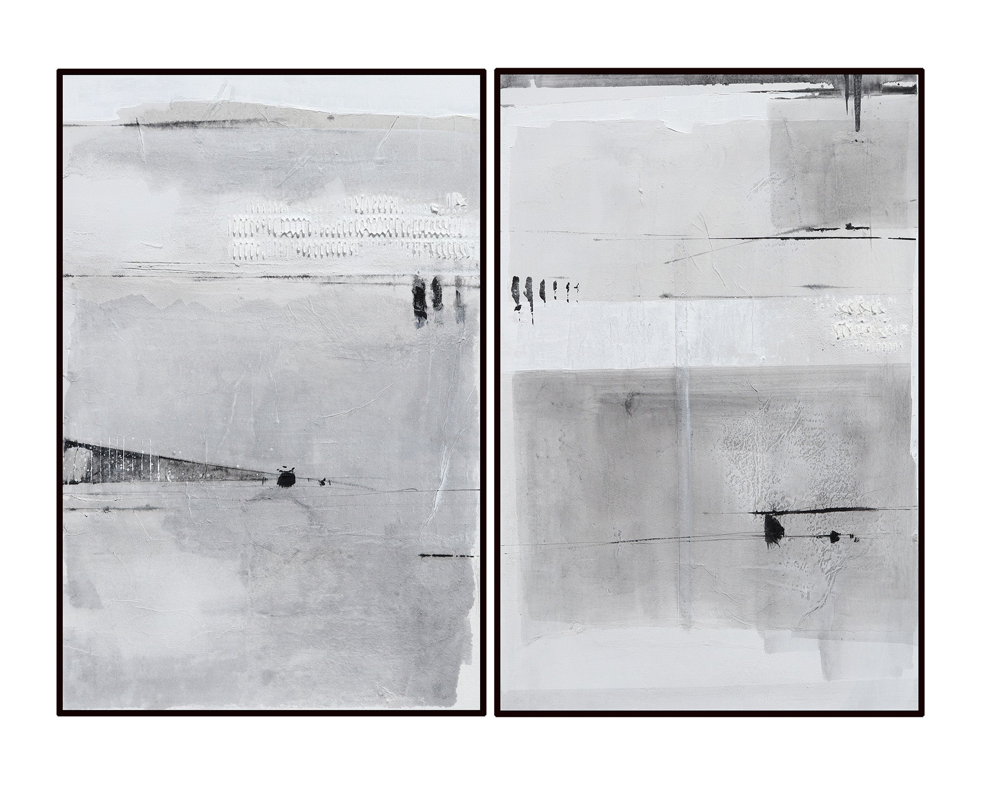 Yarcha Oil Painting - Grey and White| Liang & Eimil