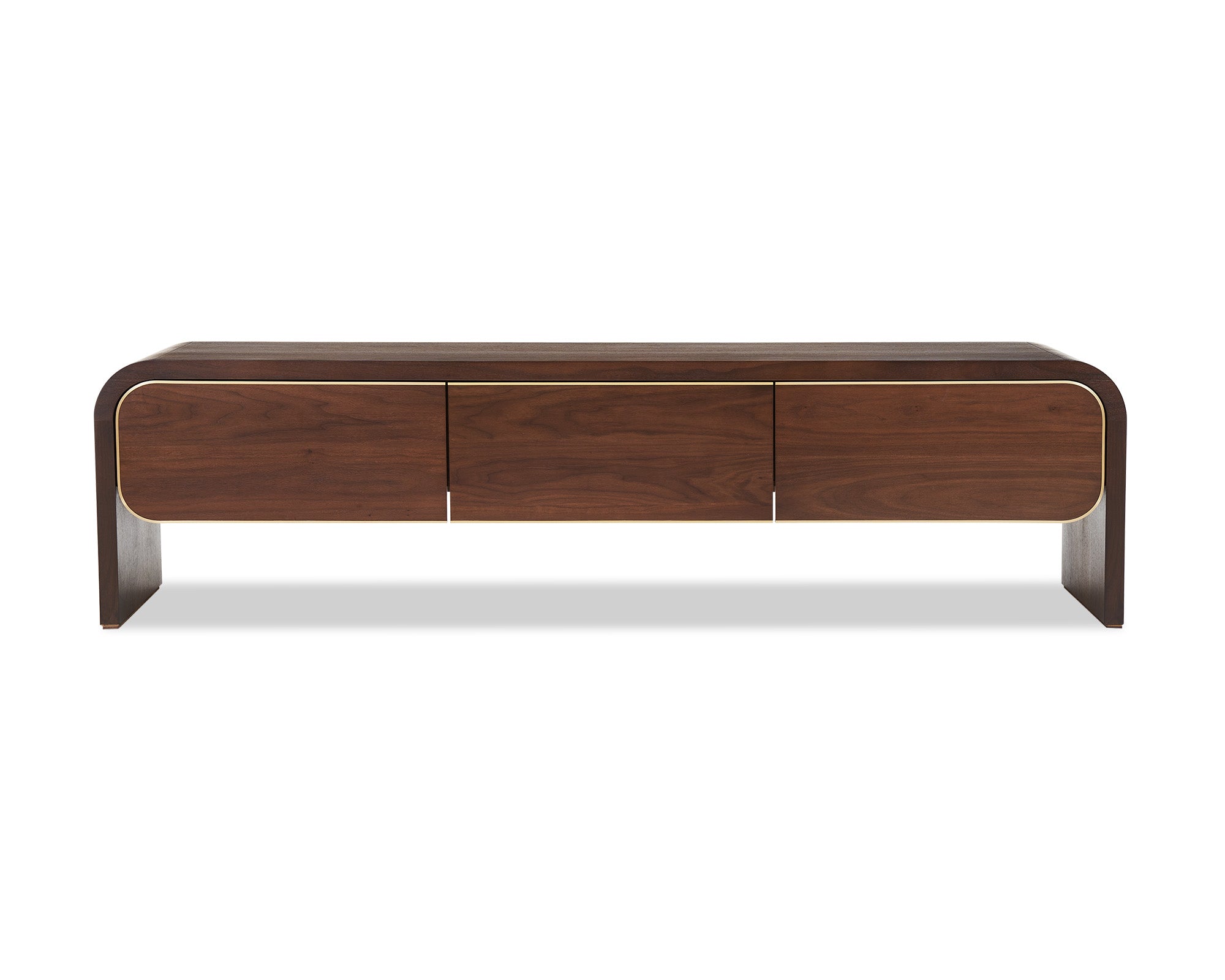 Walter Media Sideboard - Natural Walnut & Brass| Liang & Eimil