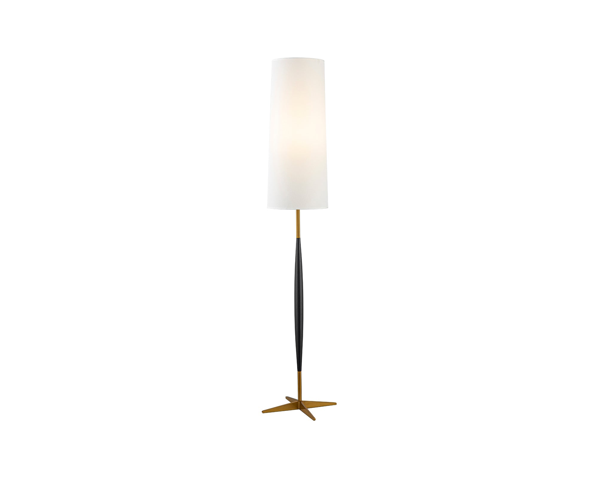 Duchamp Floor Lamp - Oak Wood and Brushed Brass| Liang & Eimil